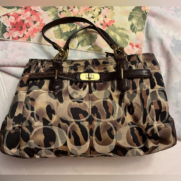 Coach | Bags | Coach Ocelot Chelsea Leopard Pattern Shoulder Bag | Poshmark